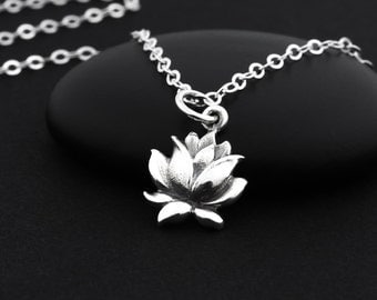 Lotus flower charm | Etsy