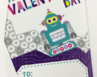 Robot valentine card | Etsy