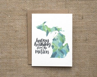 Michigan cards | Etsy