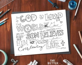 Christian coloring | Etsy