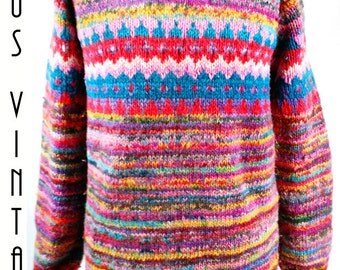 Hand knit sweater | Etsy