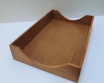 Wood mail tray | Etsy