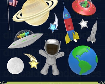 Rocket clipart | Etsy