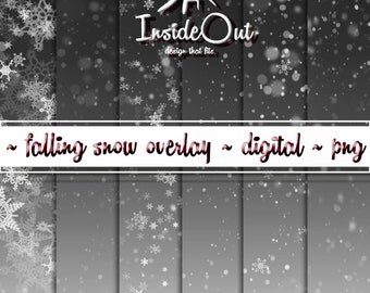 Snow overlay | Etsy