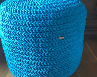 Turquoise pouf | Etsy