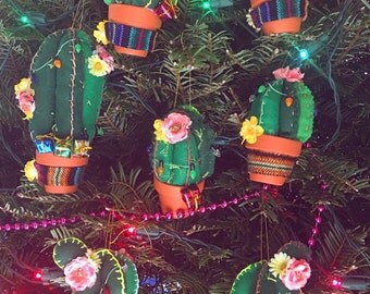 Cactus ornament | Etsy