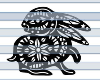 Zentangle rabbit | Etsy