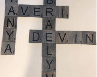 Large scrabble tiles | Etsy