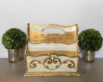 Gold letter holder | Etsy