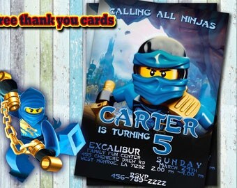 Ninjago invite | Etsy