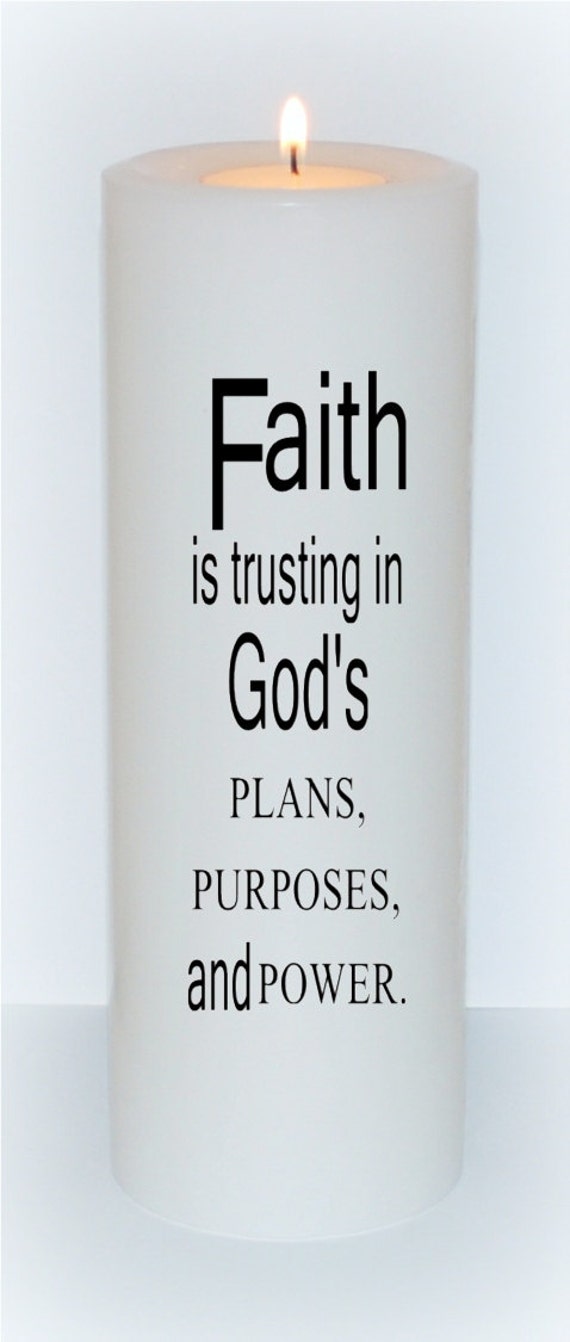 Inspirational candles Christian candle spiritual candle
