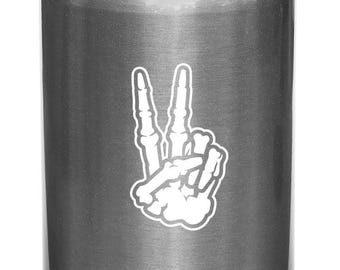 Skeleton hand decal | Etsy