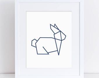 Poster konijn | Etsy