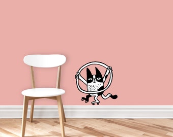 Cat wall decals | Etsy