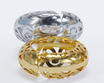 Fck You Mature Ring Sterling Silver or Gold Set by Neoromantica