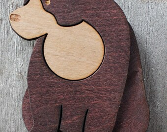 Bear magnet | Etsy