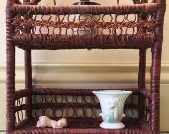 Wicker wall shelf | Etsy
