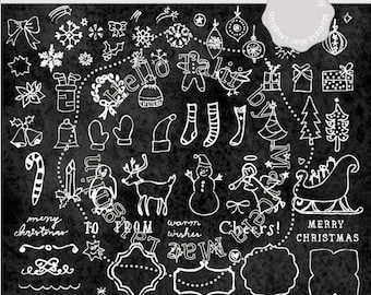 Chalkboard Back to School Doodles Clip Art 101 Science and