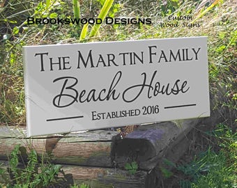 Beach house signs | Etsy
