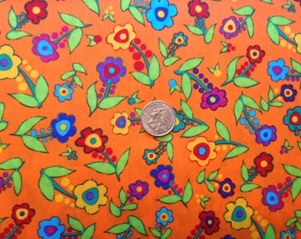 Bright orange fabric | Etsy