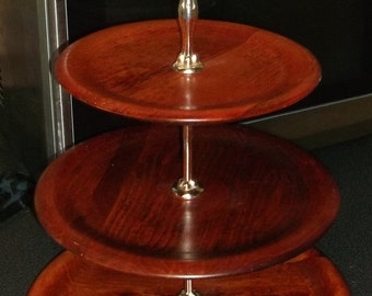 Wooden tiered tray | Etsy