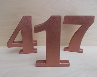 Copper table numbers | Etsy