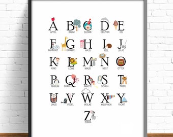 German alphabet | Etsy