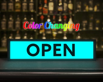Lighted open sign | Etsy