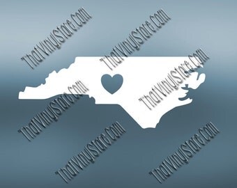 North carolina decal | Etsy