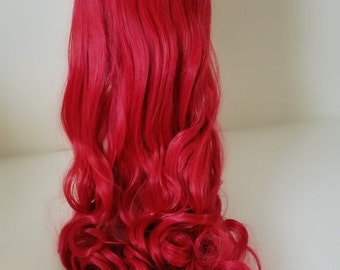 Long red wig | Etsy