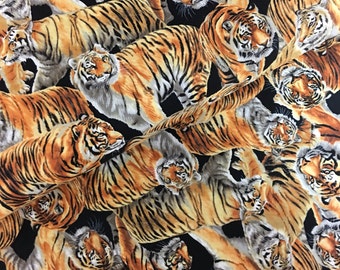 Tiger fabric | Etsy