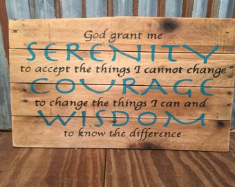 Serenity sign | Etsy