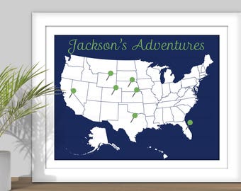 Map pin stickers | Etsy