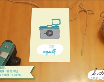 Selfie card | Etsy