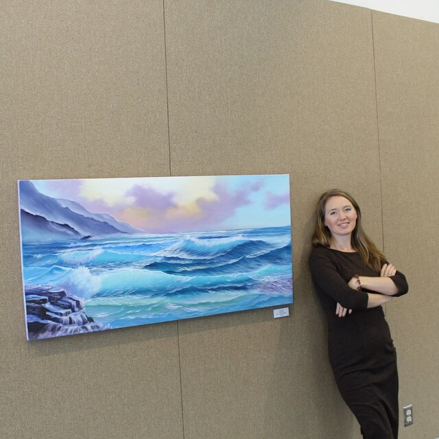 Beach Paintings Ocean Waves Art Fine Art by EvaVolfSeascapes