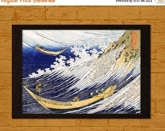 Japanese wave poster | Etsy