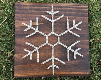 Snowflake string art | Etsy