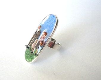 Father daughter ring | Etsy