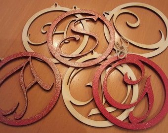 Laser cut initials | Etsy