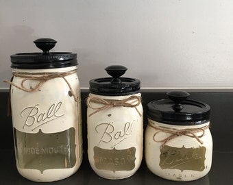 Flour canister | Etsy