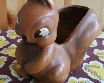 Squirrel planter | Etsy