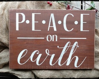 Painted peace sign | Etsy