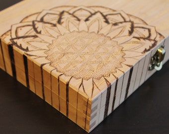 Pyrography box | Etsy