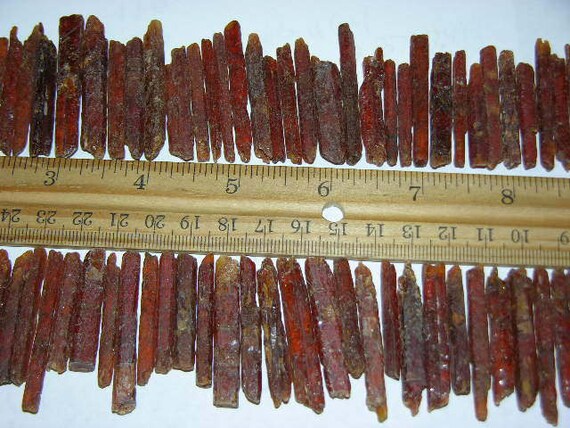 Kyanite red orange gem grade crystals RARE Tanzania 1.25-2