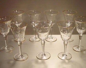 Unique crystal stemware related items | Etsy