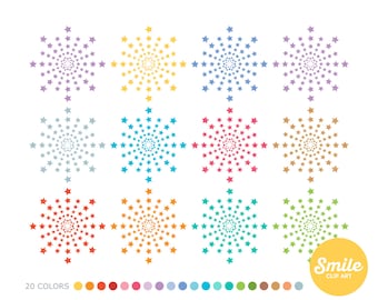 Starburst stickers | Etsy
