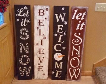Winter porch sign | Etsy
