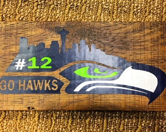 Unique seahawks sign related items | Etsy
