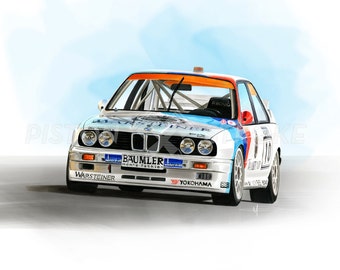 Bmw drawing | Etsy