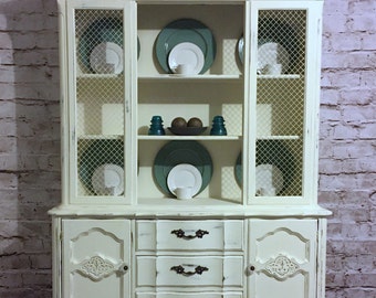 Shabby chic hutch | Etsy
